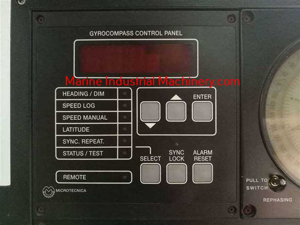Microtecnica Gyrocompass Control Panel | Marine Industrial Machinery