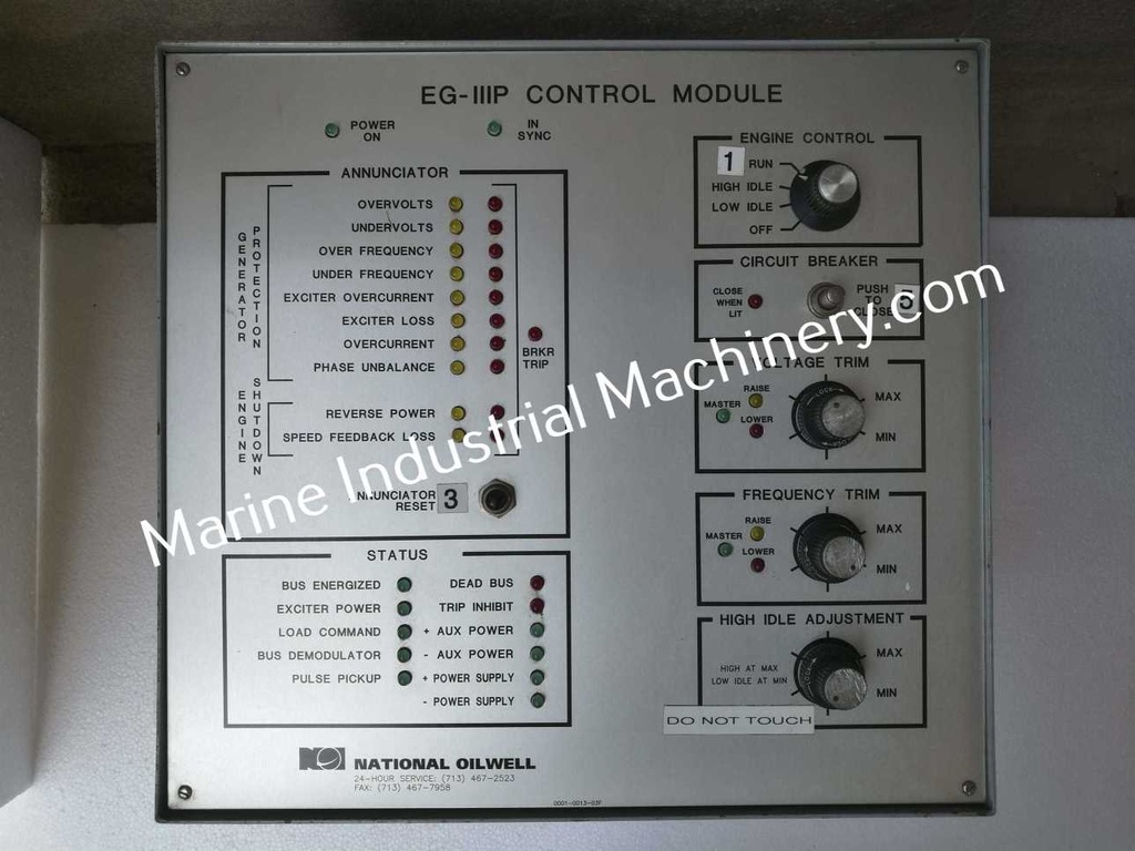 National Oilwell EG-IIP Control Module | Marine Industrial Machinery