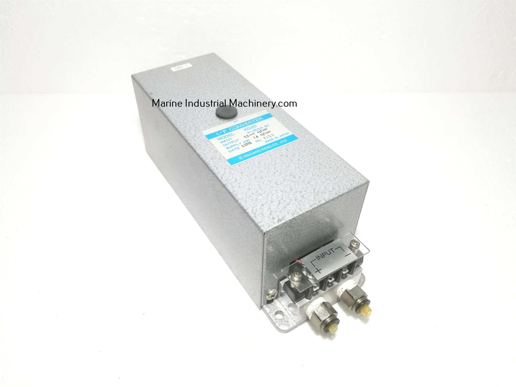 Nagano Keiki KG20 I/P Converter | Marine Industrial Machinery