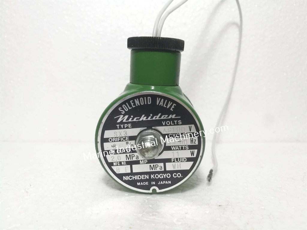 Nichiden Kogyo SX3 Solenoid Valve | Marine Industrial Machinery