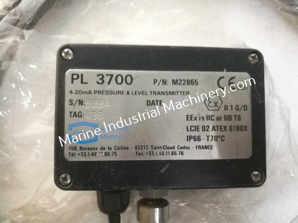 Enraf Auxitrol PL 3700 4-20mA Pressure & Level Transmitter | Marine ...