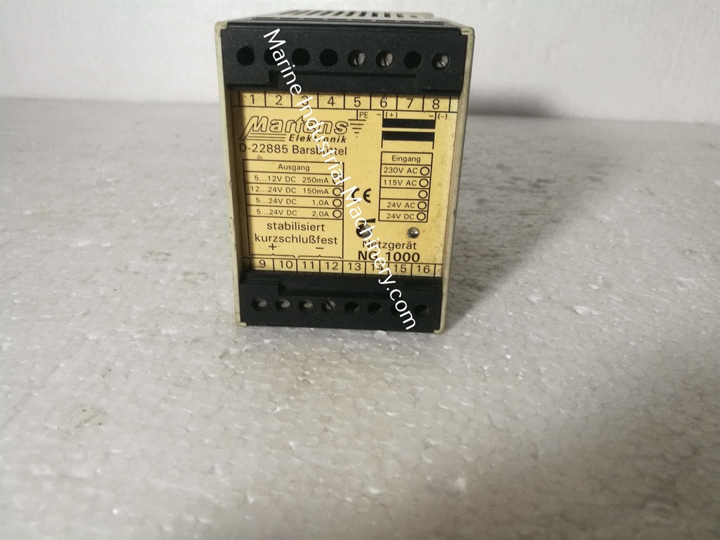 Martens NG 1000-4-5 Power Supply Unit | Marine Industrial Machinery