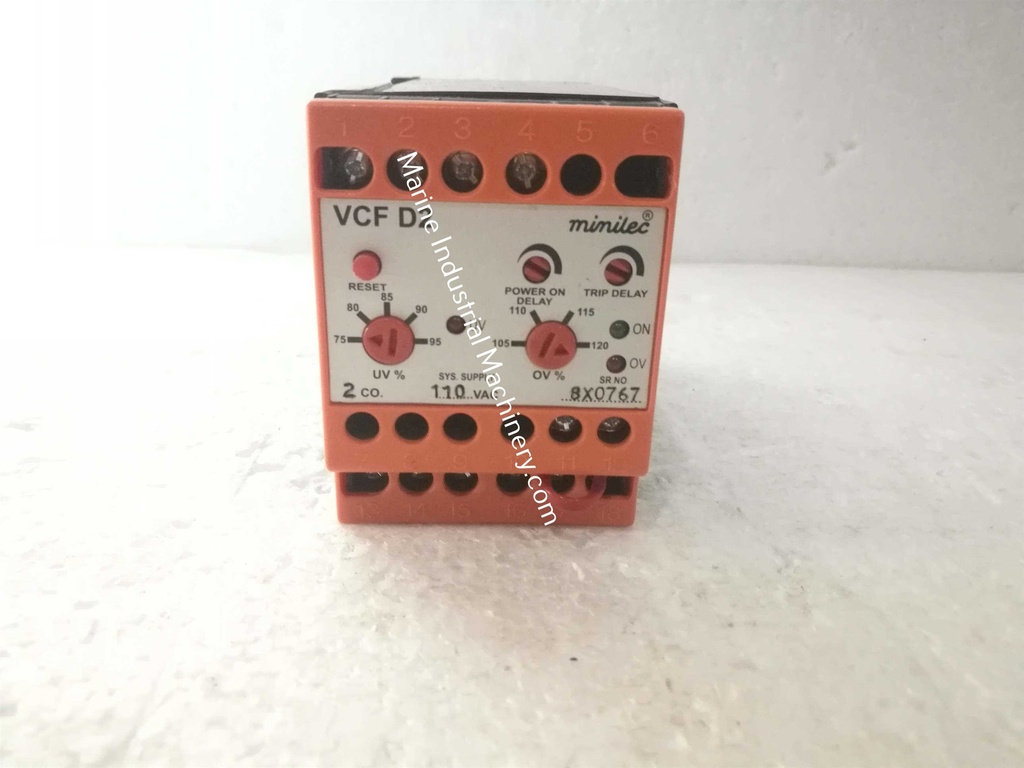 Minilec VCF D2 Under-Over Voltage Relay(110Vac) | Marine Industrial ...