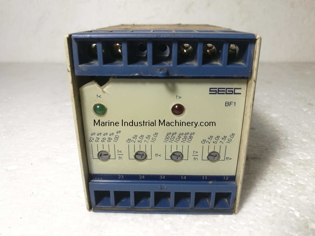 SEGC BF1-UO-230 Frequency Relay | Marine Industrial Machinery