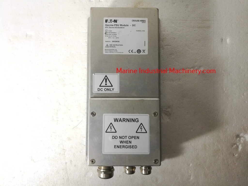 Eaton-Crouse-Hinds Mtl Gecma PSU Module-DC | Marine Industrial Machinery