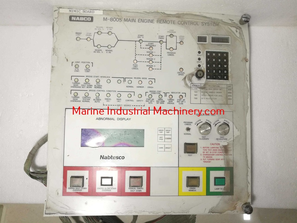 Nabco M-800S Main Engine Remote Control System | Marine Industrial ...