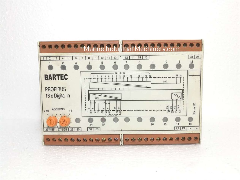 Bartec 07-7331-2302 16 In Digital Profibus Interface | Marine Industrial Machinery