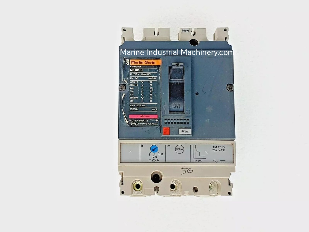 Merlin-Gerin Compact NS100H Circuit Breaker | Marine Industrial Machinery