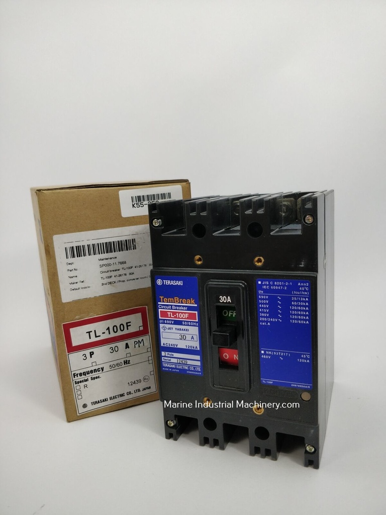 Terasaki TL-100F TemBreak Circuit Breaker | Marine Industrial Machinery