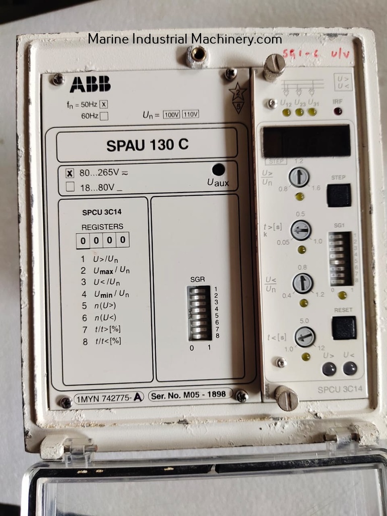 ABB SPAU 130 C Three-Phase Voltage Relay | Marine Industrial Machinery