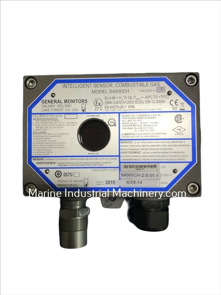 General Monitors S4000CH Combustible Gas Detector | Marine Industrial ...