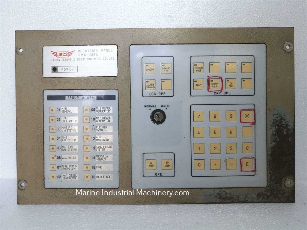 JRCS SMS-U35A Operation Panel | Marine Industrial Machinery