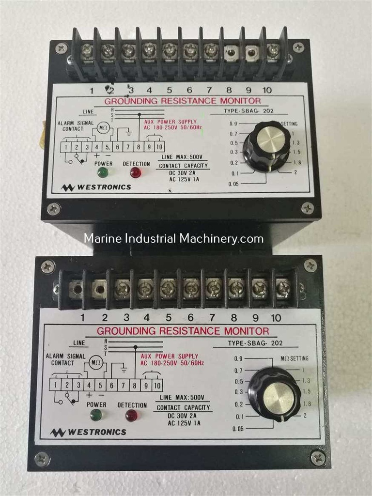 Westronics SBAG-202 Grounding Resistance Monitor | Marine Industrial ...