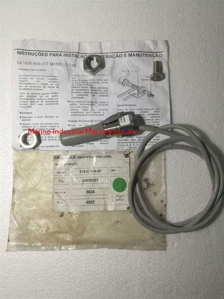 Westlock Silver Bullet-316 Position Sensor | Marine Industrial Machinery