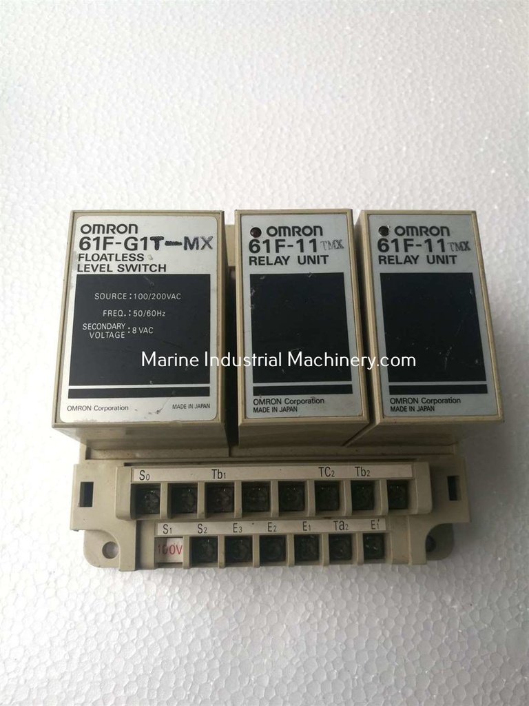 Omron 61F-G1T-MX Floatless Level Switch with 61F-11 Relay Unit | Marine Industrial Machinery