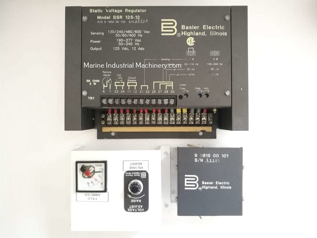 Basler Electric SSR 125-12 Static Voltage Regulator | Marine Industrial ...