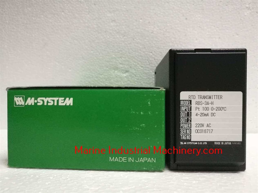 M.System RBS-3A-H RTD Transmitter | Marine Industrial Machinery