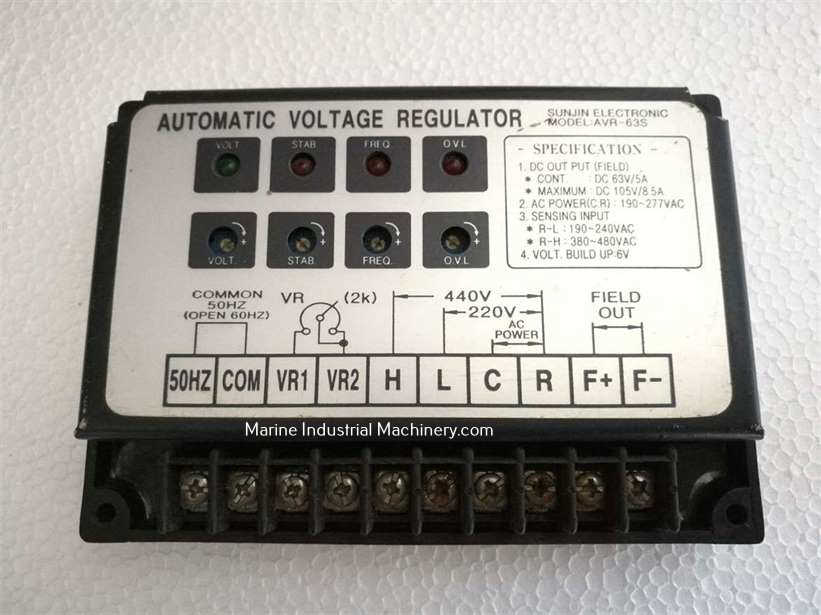 Sunjin Electronic AVR-63S Automatic Voltage Regulator | Marine ...