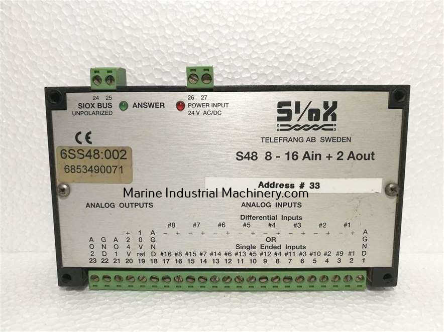 SIOX S48 8-16 Ain + 2 Aout Analog Input Output Module | Marine ...