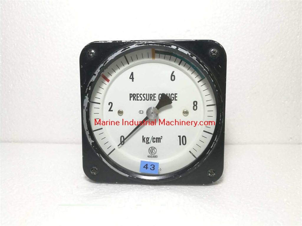 Nagano NKS Pressure Gauge (0-10kg/cm²) | Marine Industrial Machinery