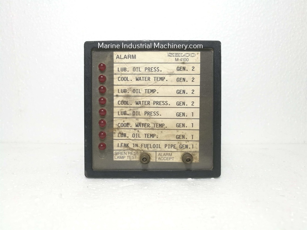 Selco M4100-22 Alarm Indicator Panel | Marine Industrial Machinery
