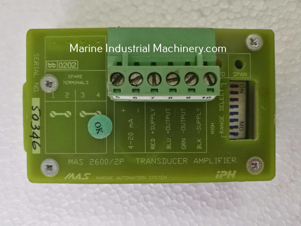 Marine Automation System Mas 2600/2p Transducer Amplifier Pcb | Marine ...